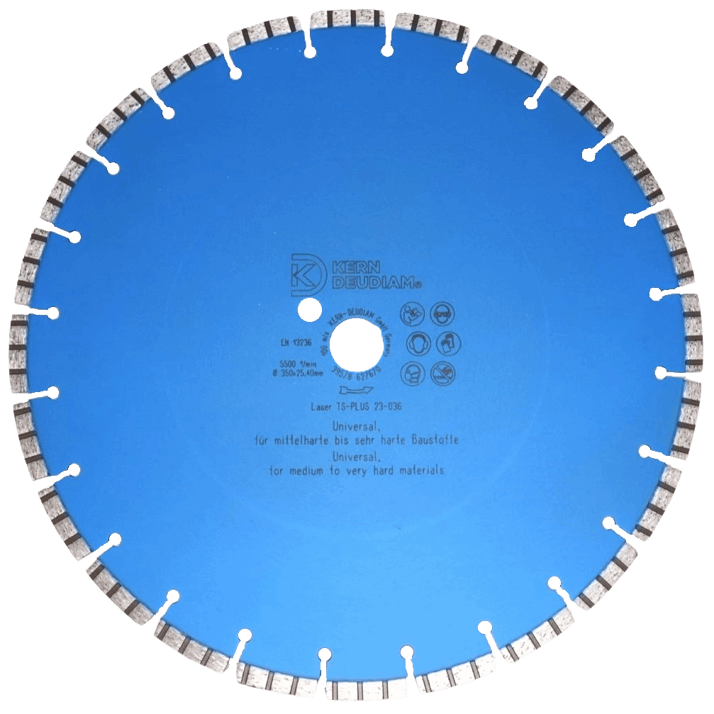 Laser TS PLUS Diamond Blade | Kern-Deudiam | 115mm - 450mm – CLM ...